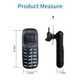 Fnochy Mini Small Mobil Cell Phone, BM70 Bluetooth Handset 0.66 inch ...