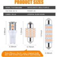 24-Pack White Car Interior LED Dome Light Bulb Kit, Includes 194 T10 ...