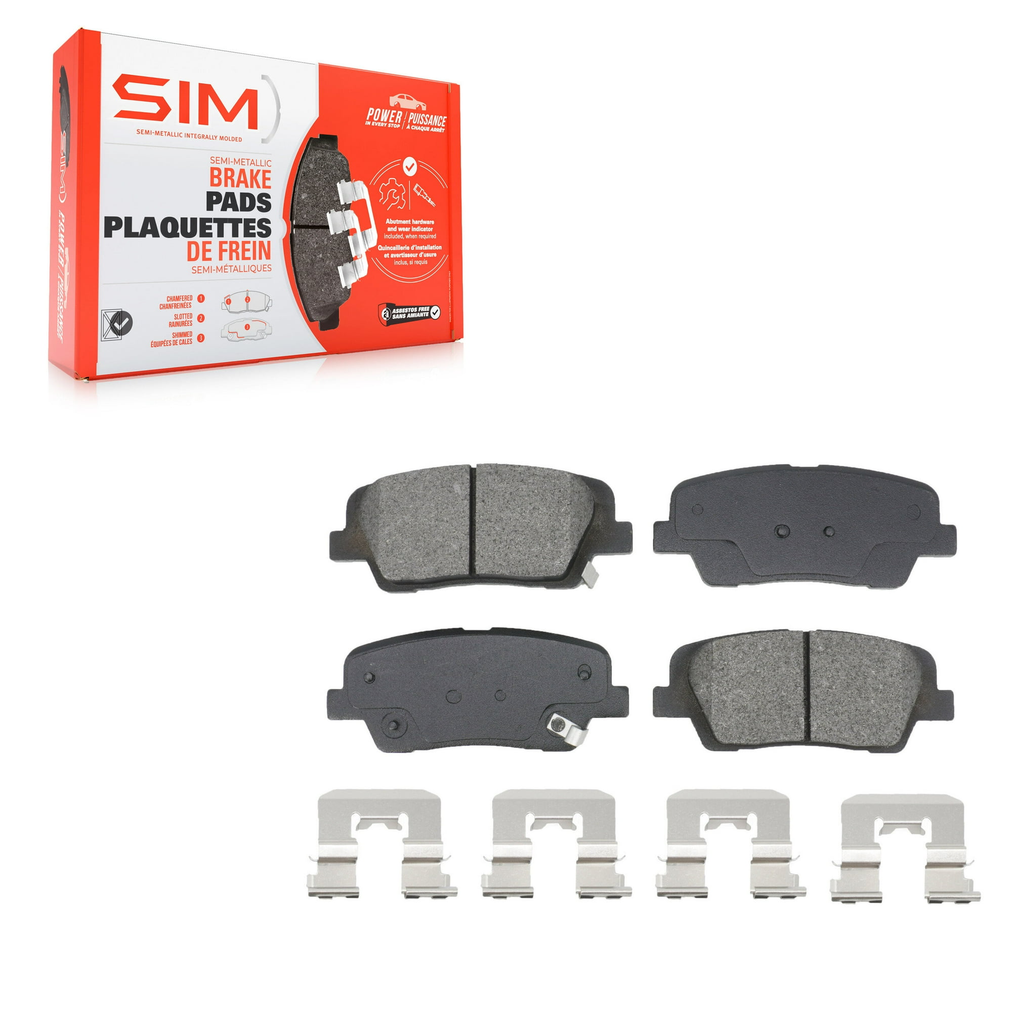 Click here for Sim Rear Semi-Metallic Disc Brake Pads Sim-1439 Fo... prices