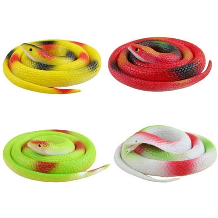 Realistic Rubber Snake Toy Scary Snake Model Prank Toy for Halloween ...