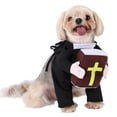 Dog Cats Priest Outfit Halloween Stand Up Soft Pet Costume Makeup Funny ...
