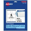 Free Shipping! Avery 60502 4.75 in. x 7.75 in. UltraDuty GHS Chemical ...