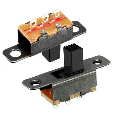 10Pcs 2 Position 3P SPDT Micro Slide Switch Latching Toy Switch 8mmx4mmx4mm - Walmart.com