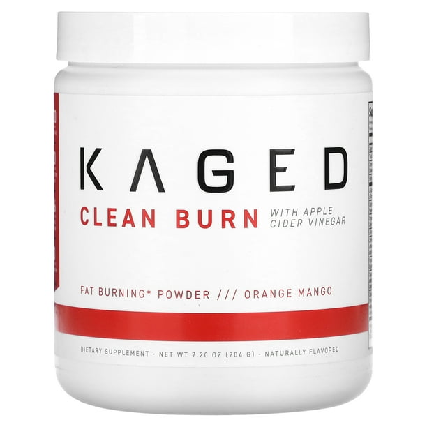 Kaged Clean Burn Powder with Apple Cider Vinegar Supplement, Energy ...