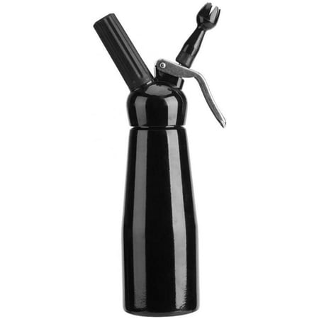 500ML Cream Dispenser Black Aluminum Dessert Cream Butter Dispenser ...