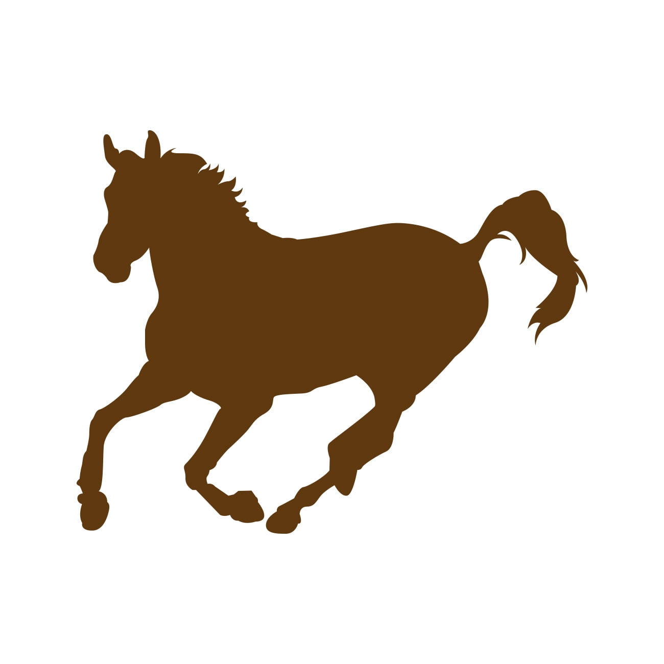 Horse Running Sticker Decal Die Cut - Self Adhesive Vinyl ...