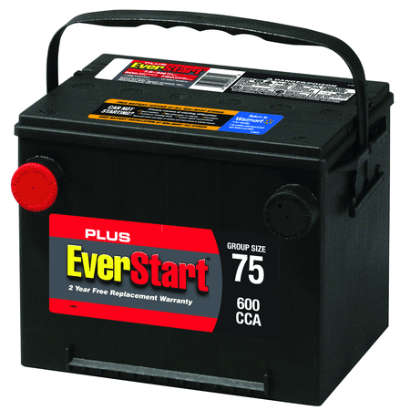 EverStart Plus Lead Acid Automotive Battery, Group 75 - Walmart.com
