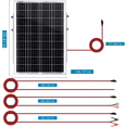 30 Watt 12V Solar Panel Kit with Adjustable Solar Panels Tilt Mount ...