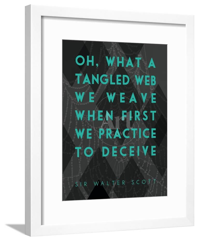 What a Tangled Web We Weave, Framed Art Print Wall Art by James Hager ...