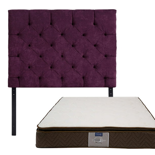 Colchón Individual + Cabecera Dublín Restonic DICASA Nautilus | Bodega Aurrera en línea