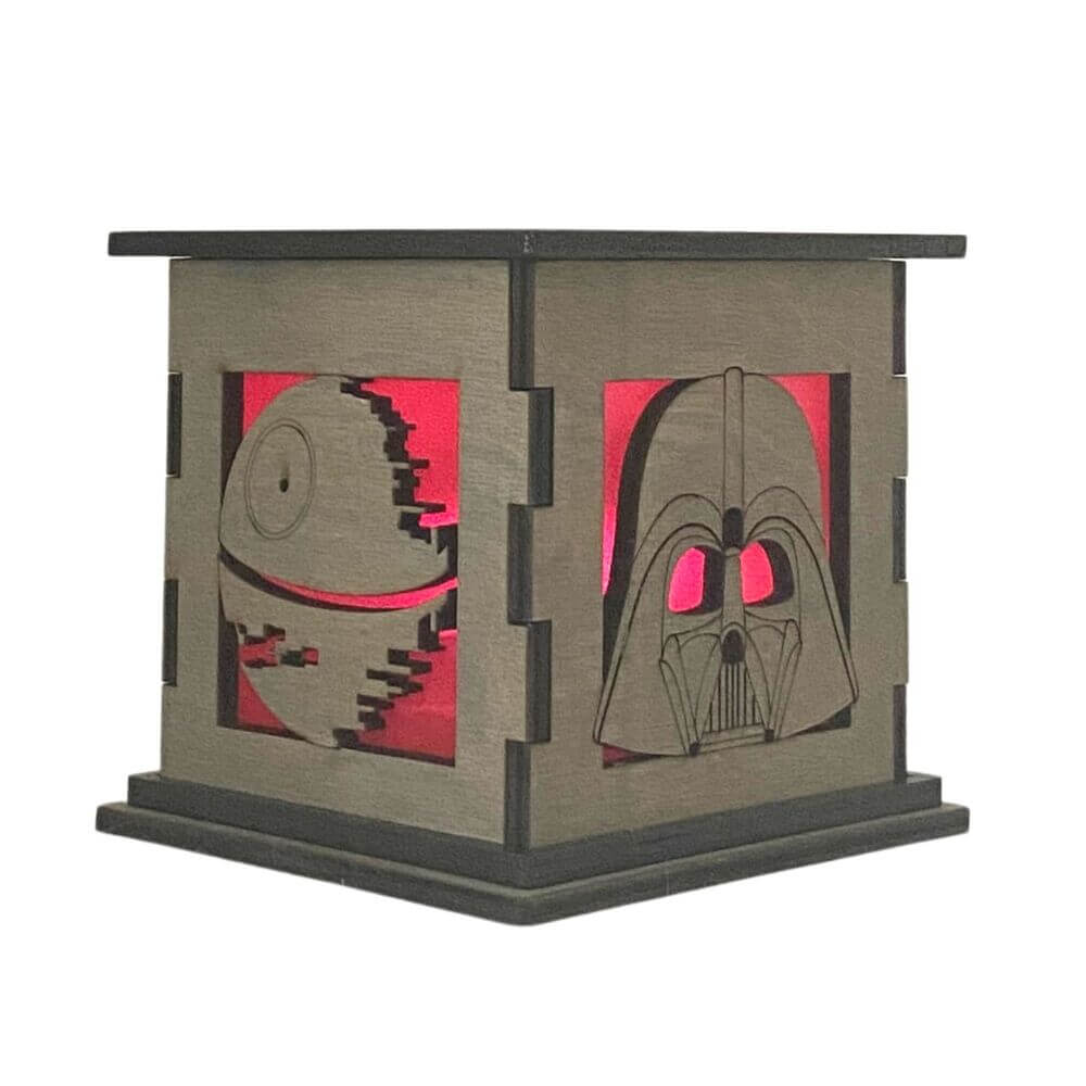 Death Star Light Box | Star Wars Shelf Decor | Galactic Empire Desk ...