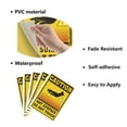 1Set 5Pcs Waterproof PVC Warning Sign Stickers Vinyl Danger Safety ...
