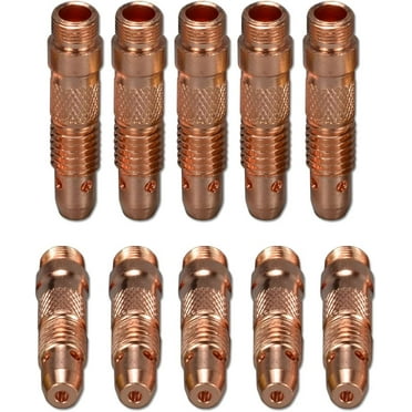 RIVERWELD TIG Stubby Gas Lens 17GL332 3/32'' Ø2.4mm 10N24S & TIG Collet ...