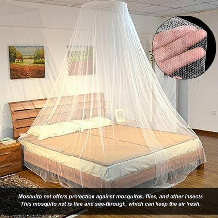 Loewten Round Dome Mesh Lace Mosquito Net Bed Canopy Bedding Netting ...