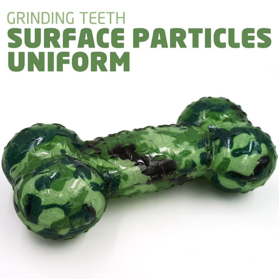 Durable Dog Chew Toys Floating, Petfactors Dog Squeaky Bone Chew Textured Toy Non-Aggressive ...