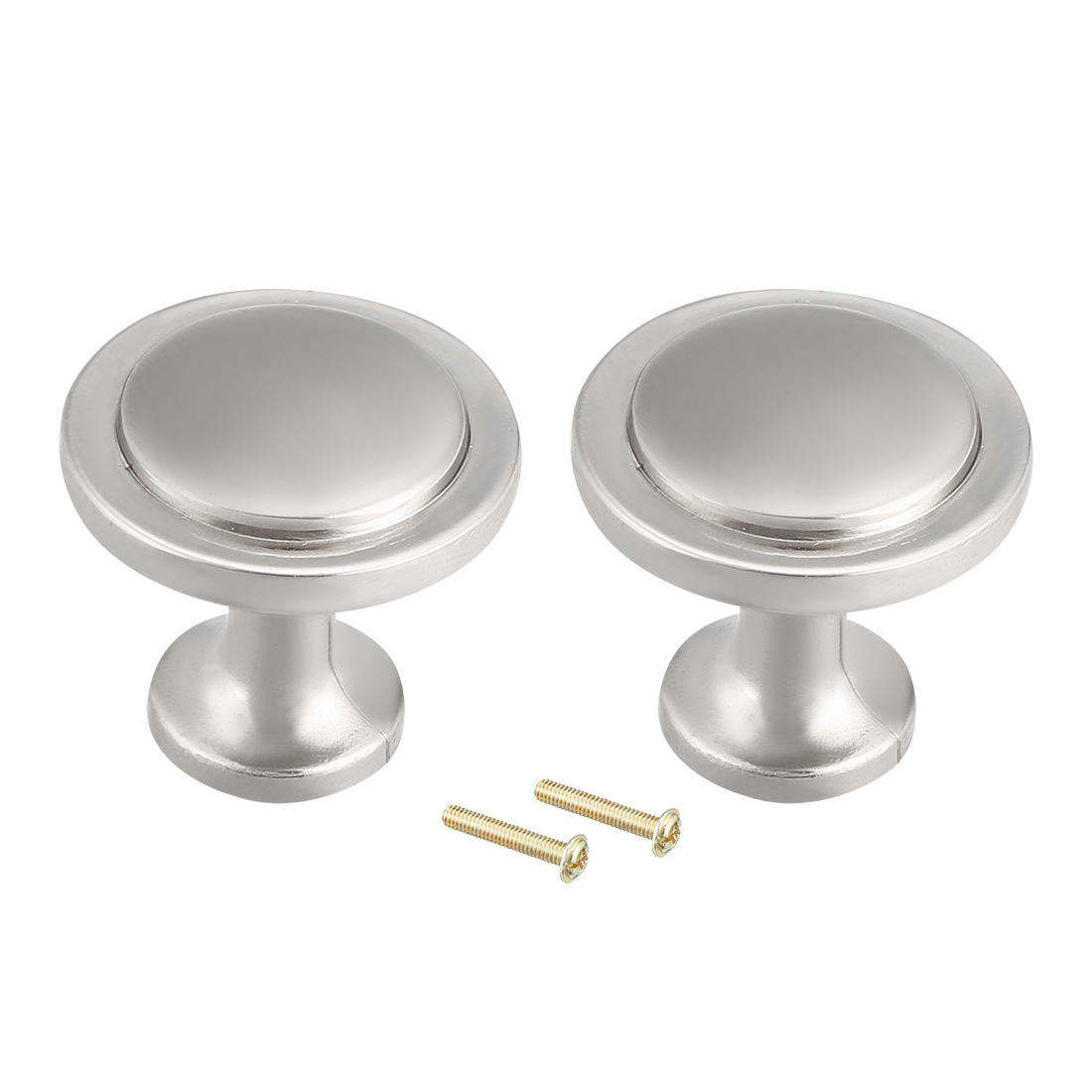 25mmx25.5mm Drawer Single Hole Zinc Alloy Round Knob Pull Handle 2pcs ...