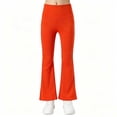 BADHUB Uniform Pants for Girls High Waisted Flare Pants Yoga Stretch ...