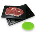 Fast Meat Thawing Tray with Drip Pan | Aluminum Defrosting Board for ...