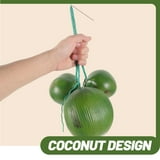 PTOOTP Fake Fruit Props Coconut 1 Set Round Plastic Realistic Tool And ...