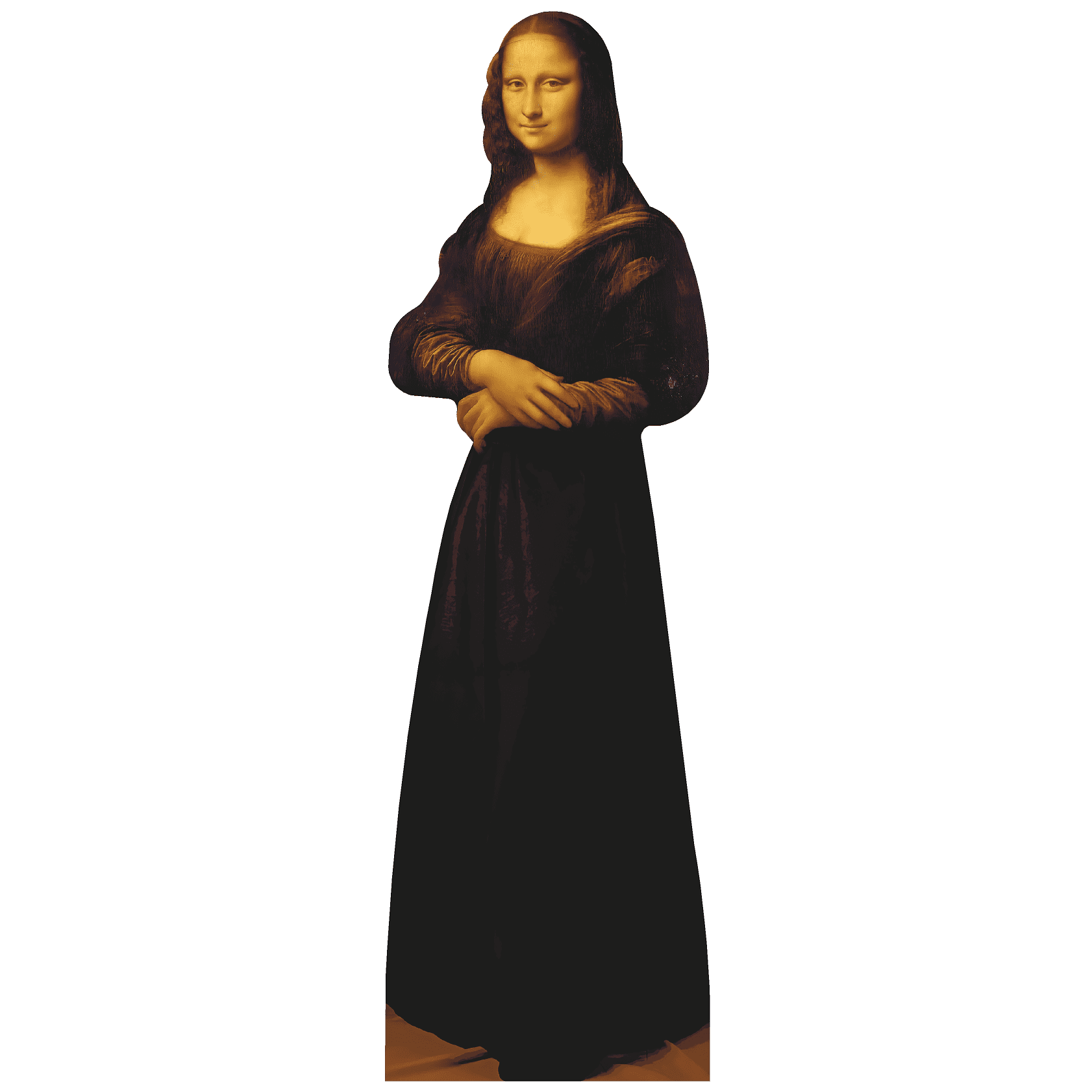 Mona Lisa del Giocondo Full Body Cardboard Cutout Standee Standup ...