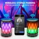 LFS Portable Bluetooth Speakers with Lights, Night Light Wireless Speakers, RGB Color Change ...