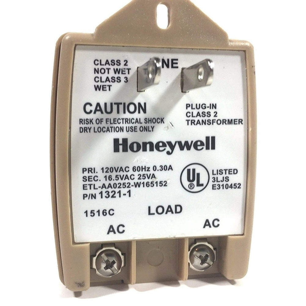 Honeywell Intrusion 1321-1 Transformer,16.5Vac 25Va - Walmart.com ...