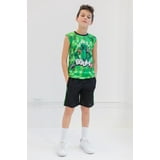 Minecraft Creeper Boys T-Shirt, Tank Top, Mesh Shorts 3 Piece Outfit ...