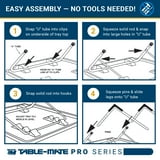 Table Mate II PRO TV Tray Black: Large Folding Dinner and Snack Table ...