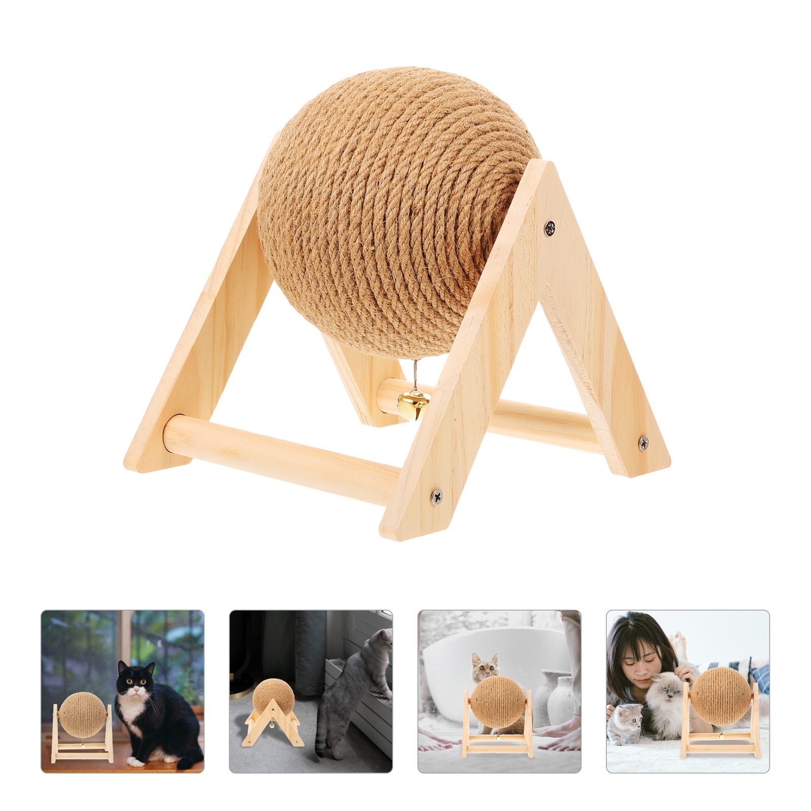 Click here for Festfends Interactive Cat Teething Toy Solid Wood... prices