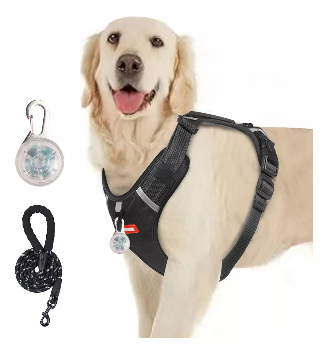 Pechera Arnés Reflectante Para Perros Con Correa Y Luces Led | Walmart ...
