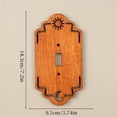 Bohemian Solid Wood Sun and Moon Switch Plates - Unique Astrological ...