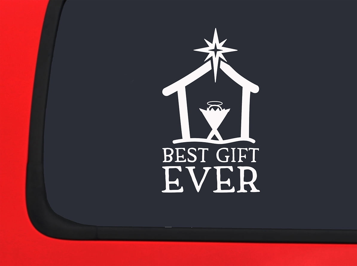 Car Sticker Best Gift Ever Star Offering Give Jesus Faith Car Window ...