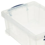 Really Useful Box 9L Plastic Storage Container with Snap Lid & Clip ...