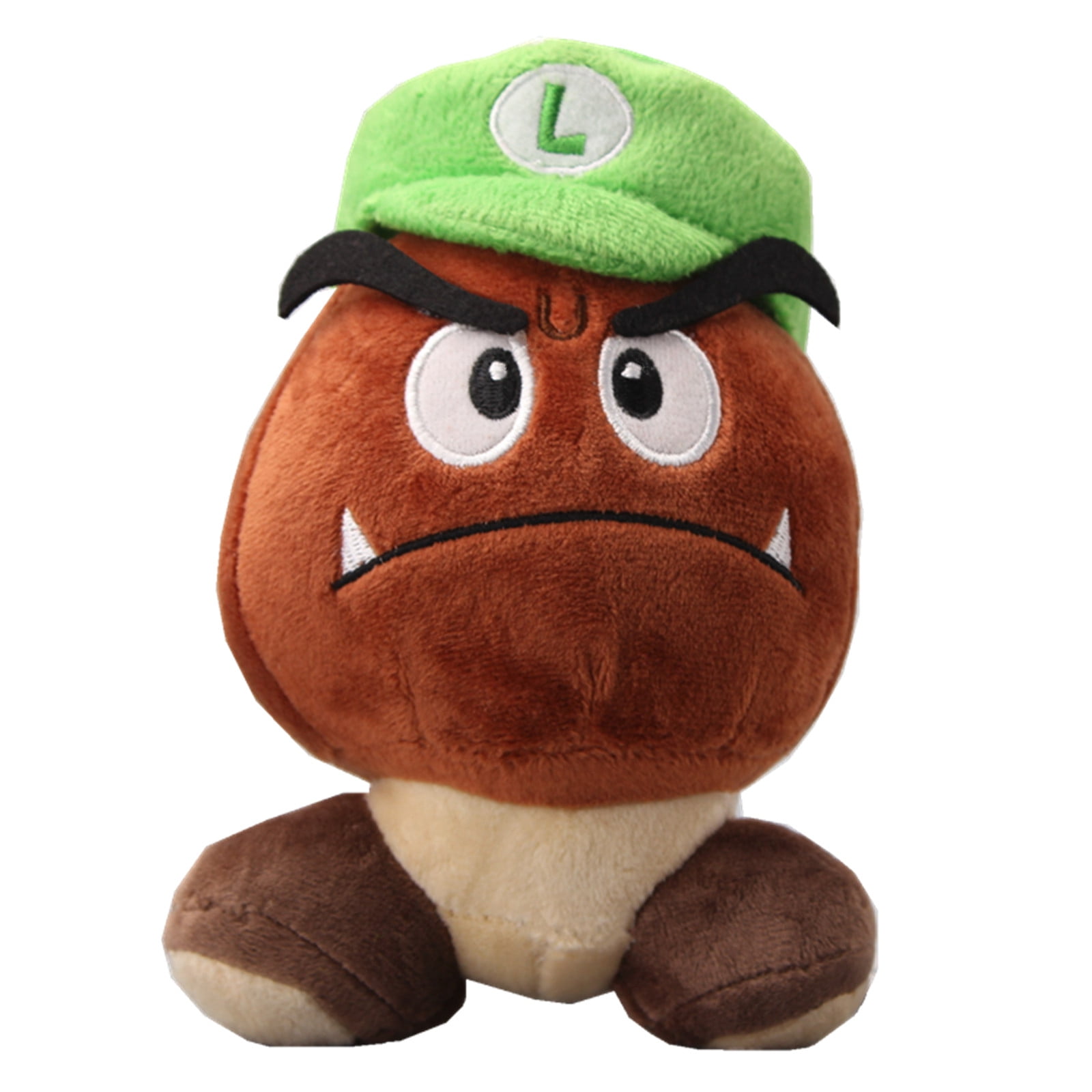 uiuoutoy Super Mario Bros. Goomba with LUIGI HAT Stuffed Plush 6 ...
