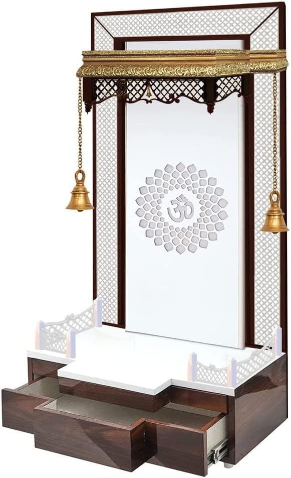 Customized Handmade Wooden MDF Mandir for Home/Temple Home/Pooja Mandir ...