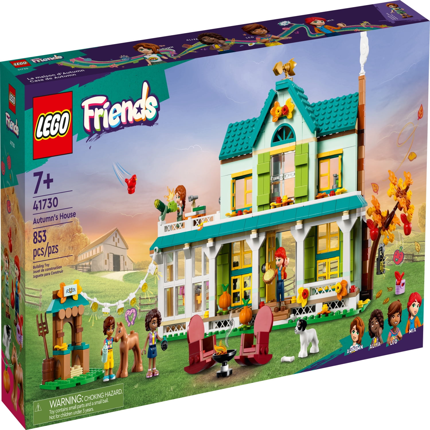 LEGO Friends Autumn's House 41730, Dolls House Playset with Accessories ...