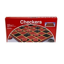 Point Games Classic Checkers Board Game - Interlocking Pieces with ...