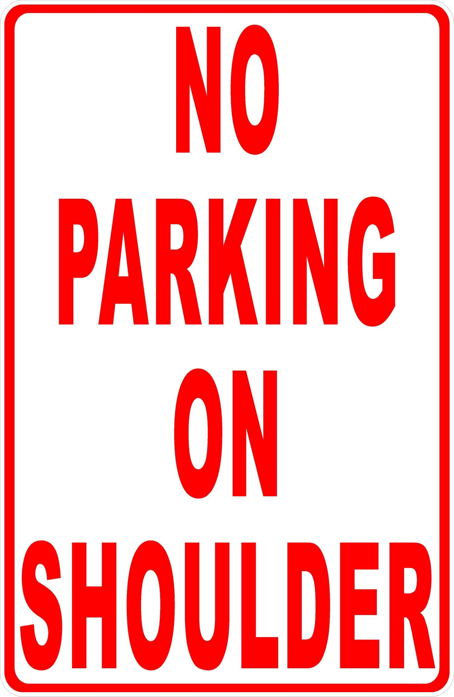 No Parking on Shoulder Sign - Walmart.com