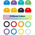 16 Pack Colorful Plastic Key Cap Tags and Identifier Covers for ...