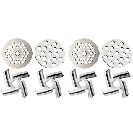 Meat Grinder Replacement Parts Included 4PC Cutter Cutting Blade 4PC ...