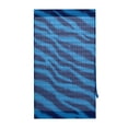 Blue Tiger Pattern Door Curtain Sheer Privacy Light Filtering Window ...