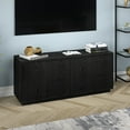 Evelyn&Zoe Hanson Rectangular TV Stand for TV's up to 65", White ...