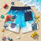 Transformers Boy's Drawstring Swim Trunks - Optimus Prime Print Bathing ...