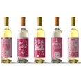 1 Set 18Sheets 9 Style Coated Paper Adhesive Sticker Wine Bottle ...