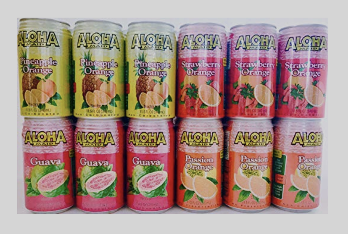 Aloha Maid Natural Drink, 11.5 Ounce (Pack of 24) Choose Your Flavor ...