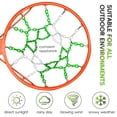 Basketball Net Replacement Green/White Heavy Duty 12-ring Standard Hoop ...