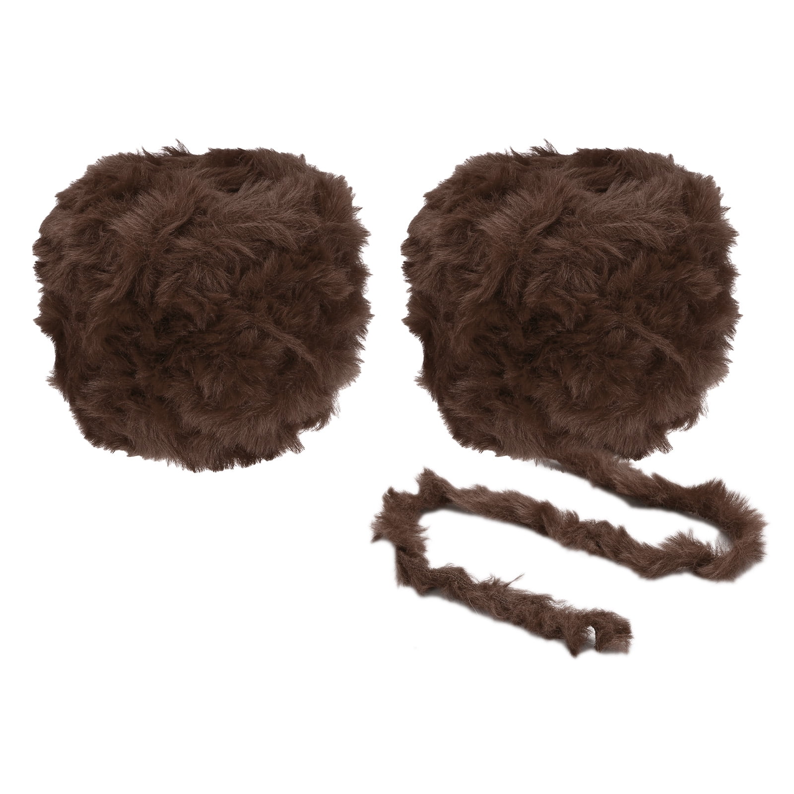 Click here for Uxcell 70yds Faux Fur Yarn 2 Skeins Fuzzy Yarn Cro... prices
