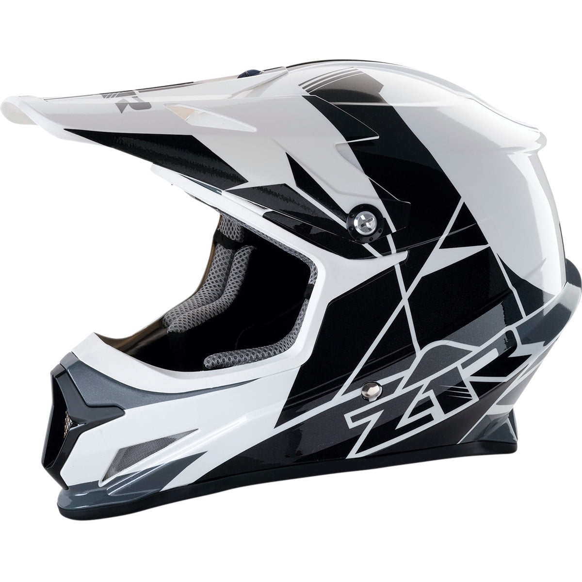 Z1R Rise Helmet Full Face (Multi Black/White Gloss, X-Large) - Walmart.com