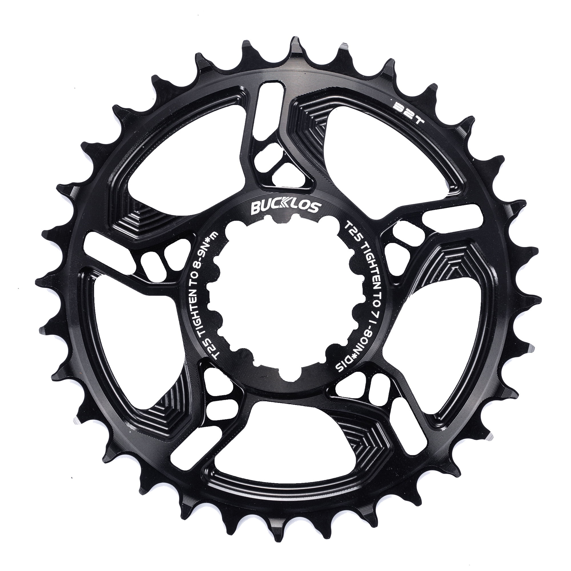 BUCKLOS MTB Crankset GXP Direct Mount Cransket 32/34/36/38T Chainring ...