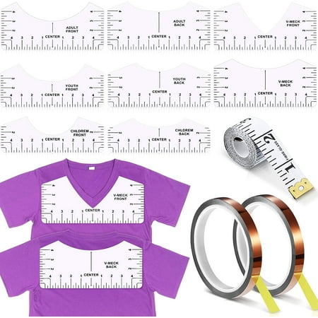 11 Pieces T-Shirt Alignment Tools Set, Include T-Shirt Alignment Ruler ...